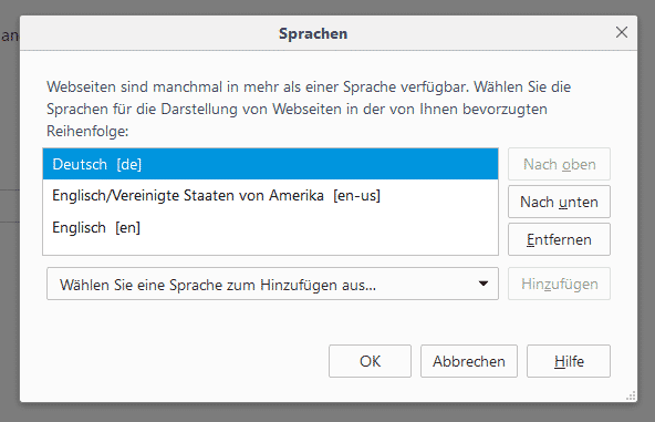 Change Userinterface Language - BiG EVAL